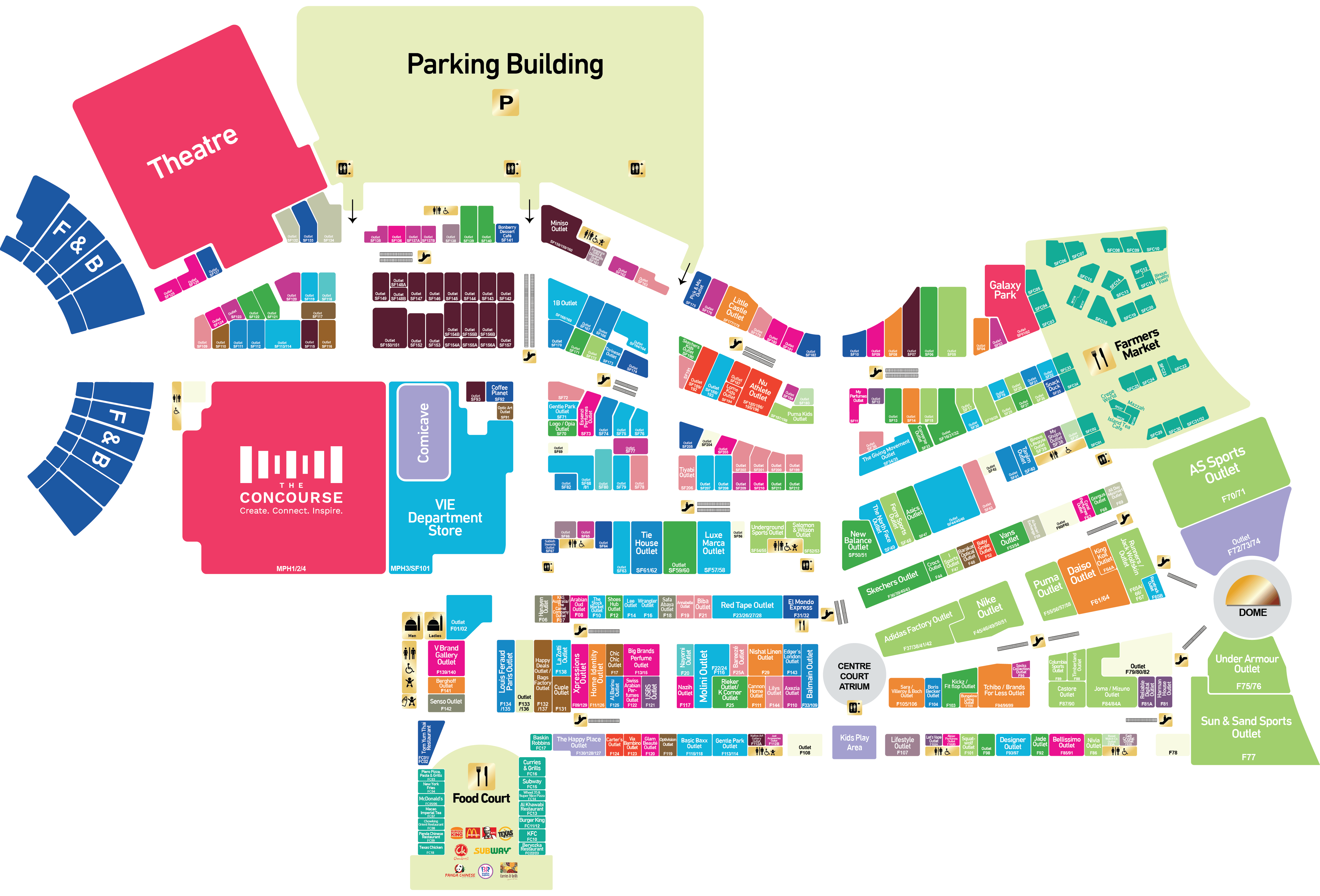Mall Map – Dubai Outlet Mall